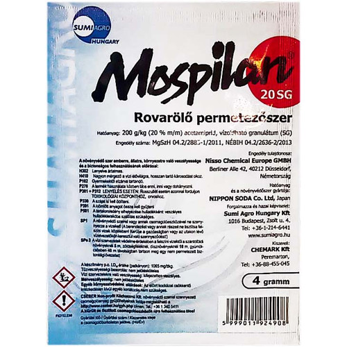 Mospilan 20SG Felszívódó hatású Rovarölő Szer